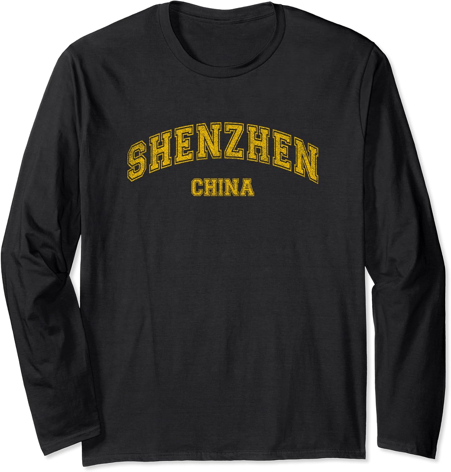 Shenzhen China Classic College Font Vintage Grunge Langarmshirt shenzhen-china-classic-college-font-vintage-grunge-langarmshirt